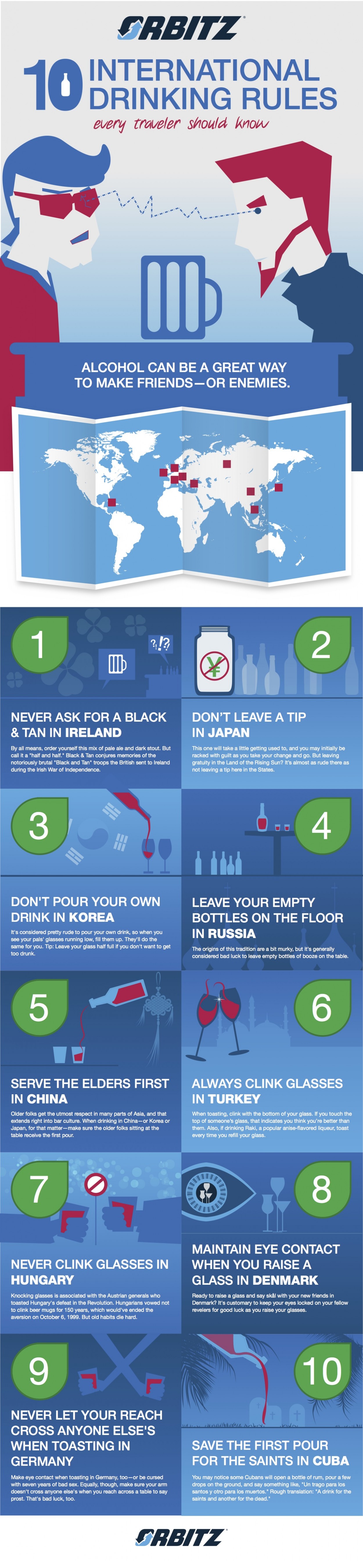 10 international drinking rules every traveler should know (infographic ...