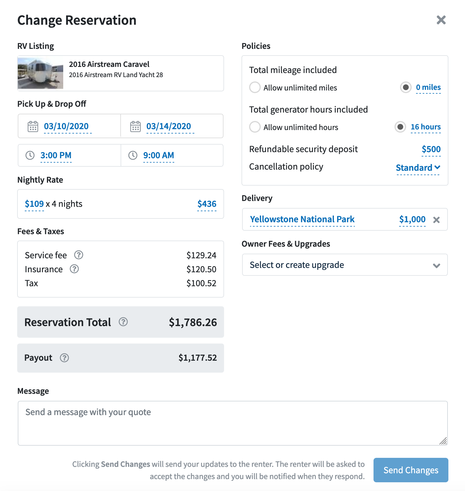 Reservations overview | RVshare Owner Toolkit