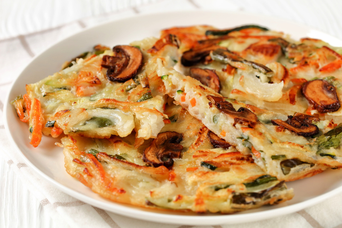 Kid-friendly Korean "Jeon" Savory Pancakes + Ginger-Miso Sweet Pea ...