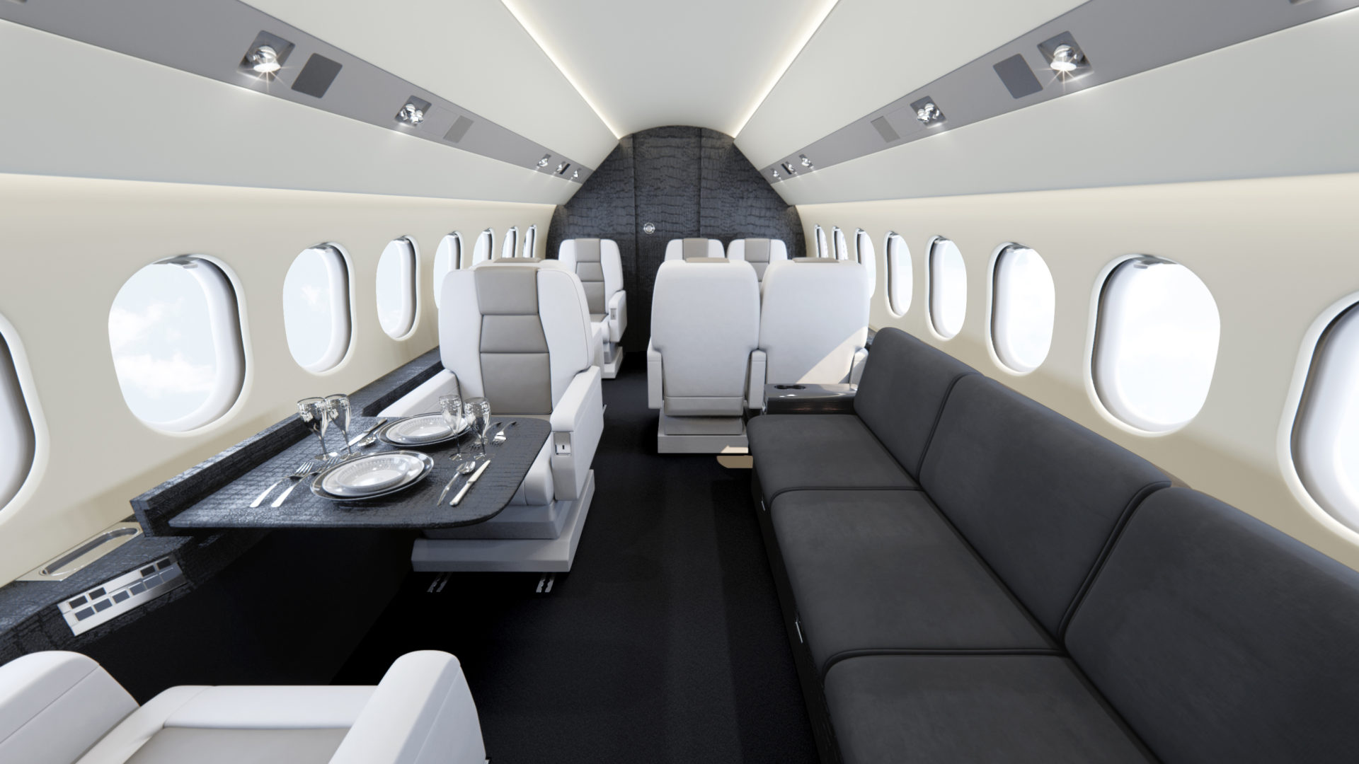 Aircraft Rendering Gallery - 3D renderings for VIP interiors - render777