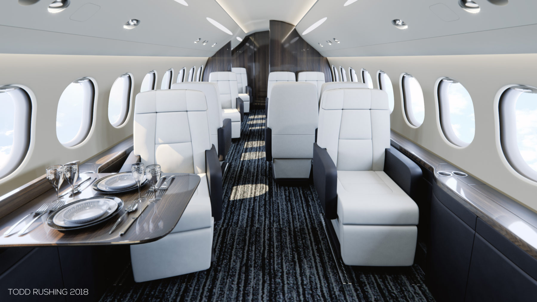 Aircraft Rendering Gallery - 3D renderings for VIP interiors - render777