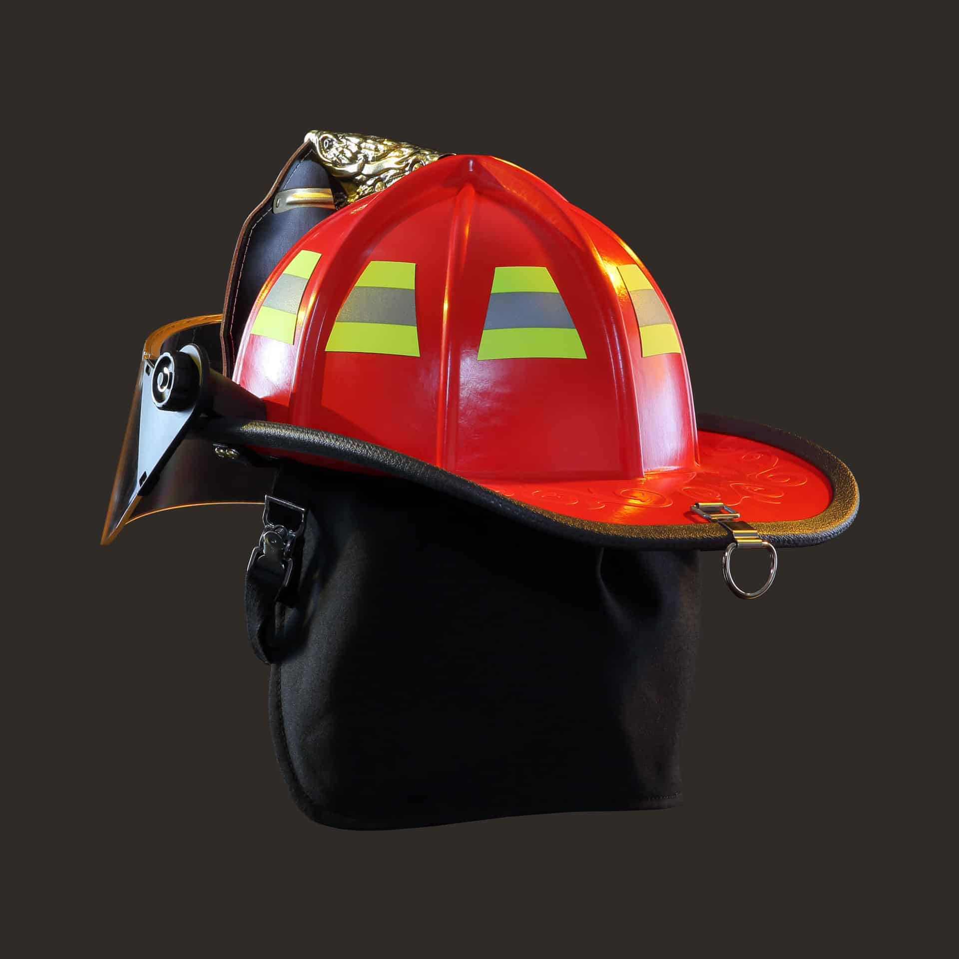 Fire-Dex 1910 Traditional Helmets Red Back | Fire-Dex