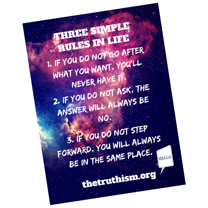 Three Simple Rules in Life – Free Sticker - The Truthism