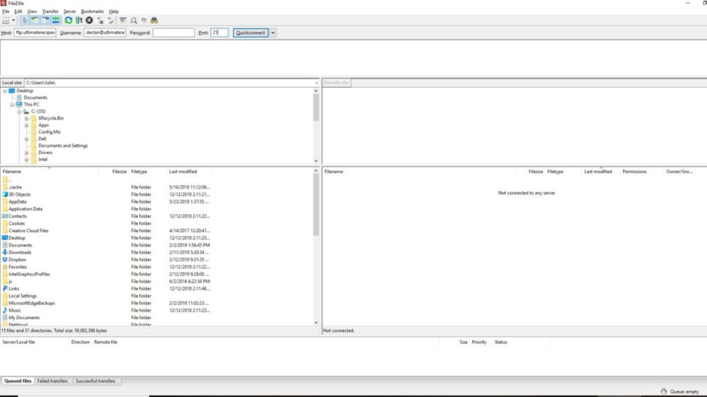 bluehost-screenshot-ftp-account-filezilla-login-tutorial - Website Tips and Tutorials