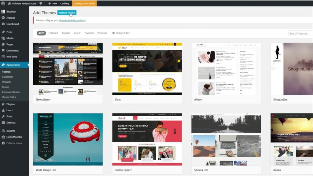 Bluehost Wordpress Tutorial How To Install A Theme Website Tips And Tutorials