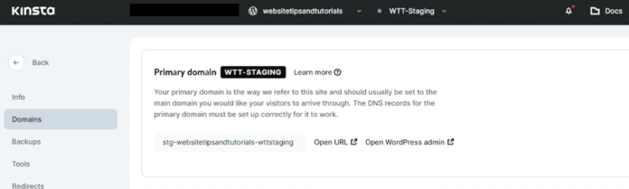 Getting Started with Kinsta: Create Staging Site - Website Tips and Tutorials