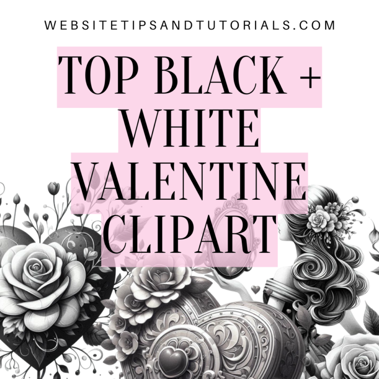Top 20 Best Valentines Day Clipart Black and White - Website Tips and ...